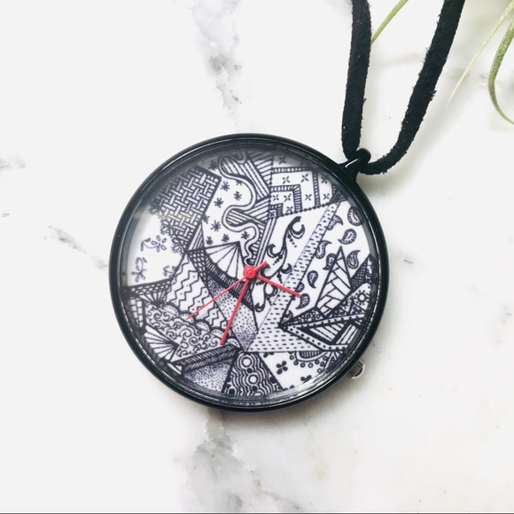 Anthropologie | Jewelry | Artsy Watch Necklace | Poshmark